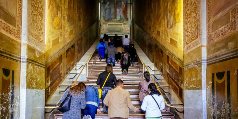 The Holy Stairs (Scala Santa) in Rome