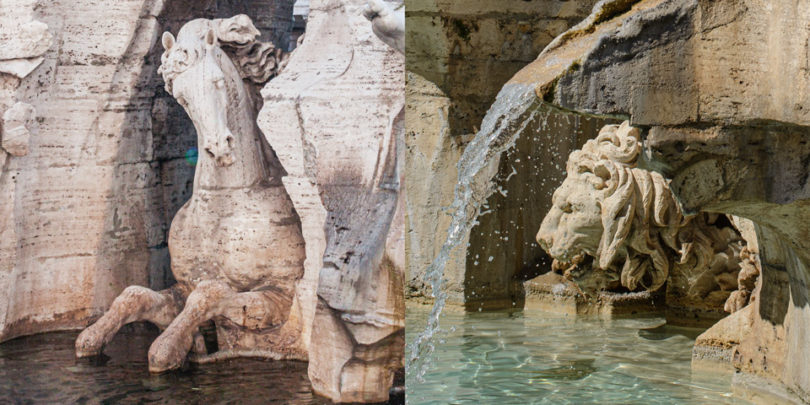 Fountain of 4 Rivers by Bernini in Rome