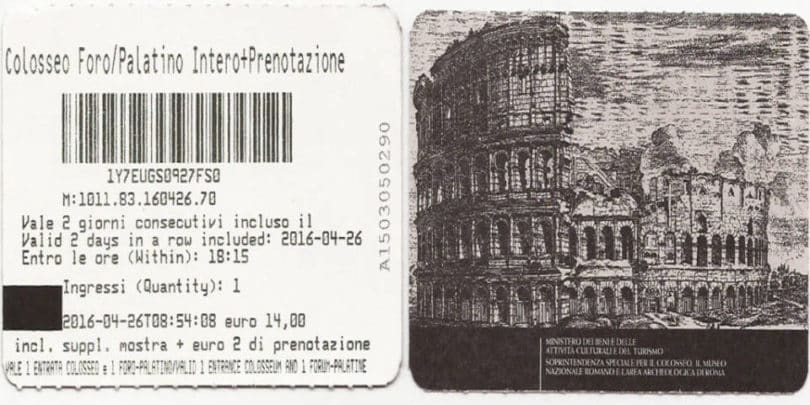 How much does it cost to get into the Colosseum 🏟️?