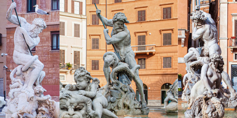 The Fountain of Neptune in Rome