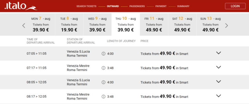 How to Get from Venice to Rome by High-Speed Train, Bus or Car