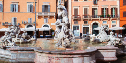 The Fountain of Neptune in Rome