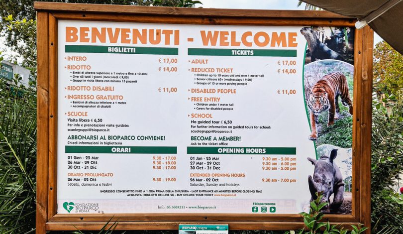 Bioparco di Roma — The Zoo of Rome