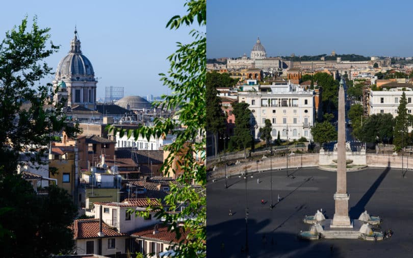Pincio Terrace – Rome Panoramic Views from Borghese Gardens