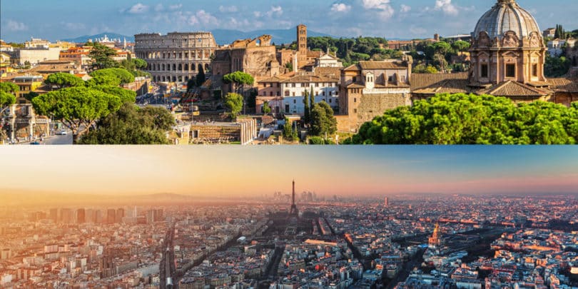 How to Get from Rome to Paris by High-Speed Train, Flight, Bus