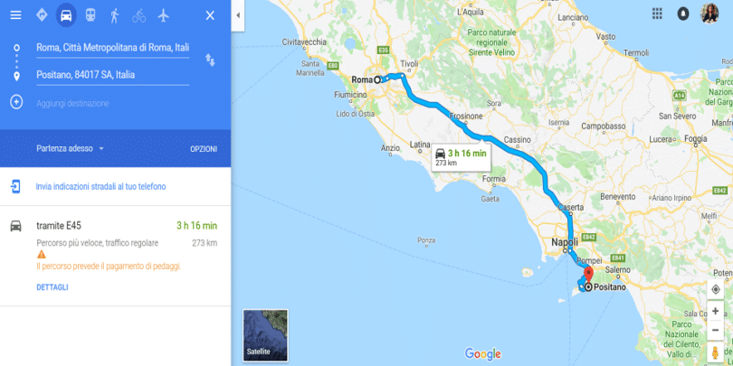 How to Get From Rome to Positano: by High-Speed Train, Bus, Car