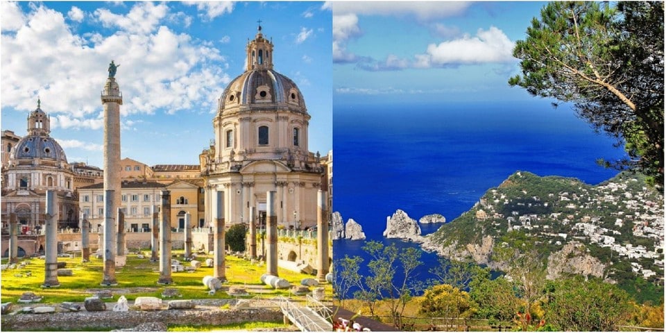 How to Get from Rome to Capri 🚄 by high-speed train 🚌 bus 🚗 car or ferry