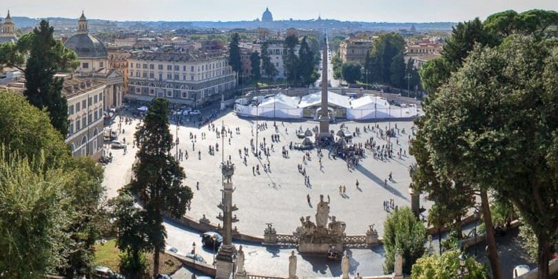 Pincian hill: history, Villa Medici, Borghese Gallery, Piazza del Popolo