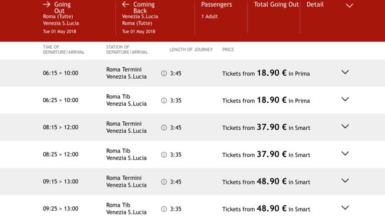 How To Get From Rome To Venice By High Speed Train Bus Car Or Plane